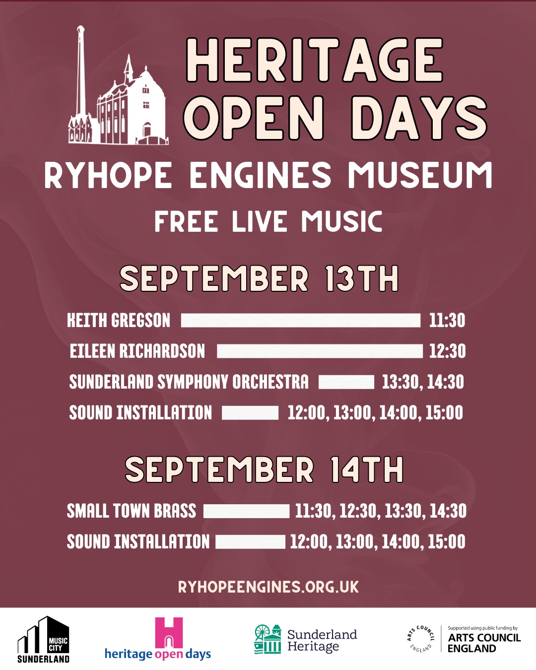 September Heritage Open Days Weekend. - Ryhope Engines Museum